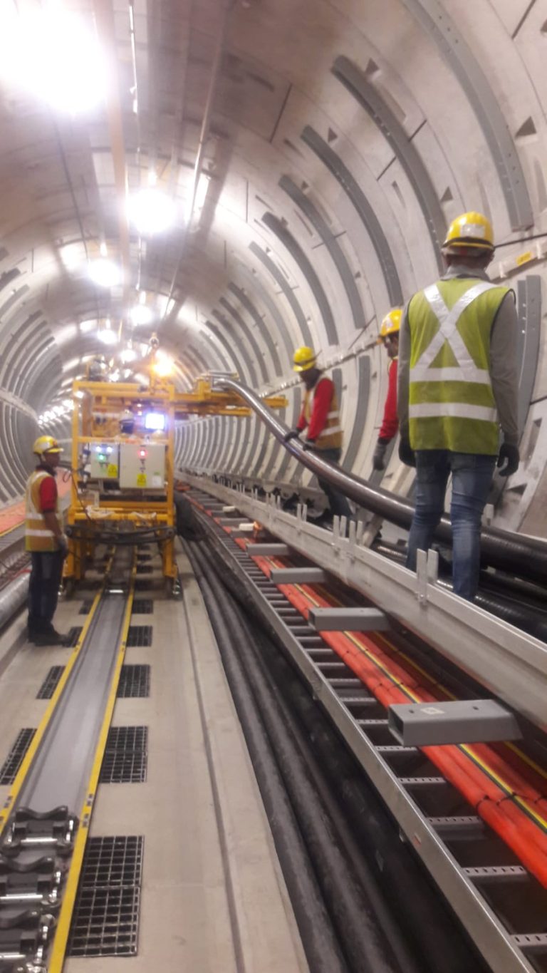 UNDERGROUND CABLE LOADING AND LAYING MACHINE - Precision Fabricators